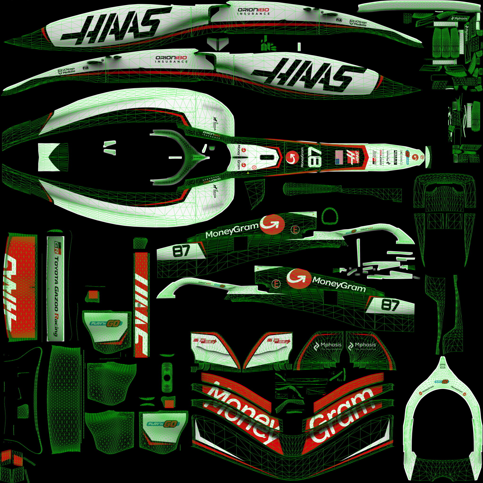 F1 2025 Haas VF-25 Formula 1 Race Car 3D model – Assetto Corsa Mods